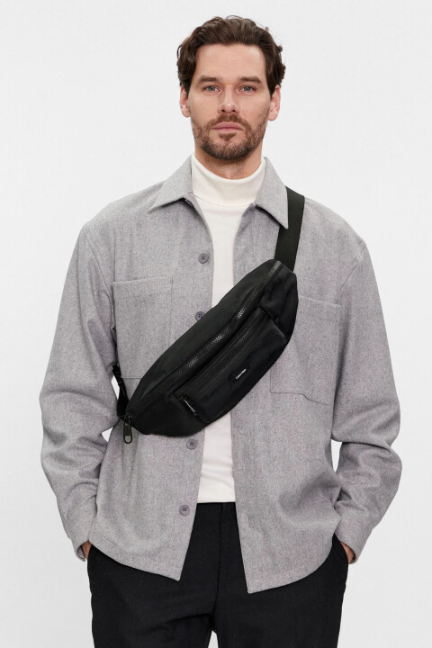 Erkek Ck Essential Bel Çantası - Siyah El Çantası CALVIN KLEIN