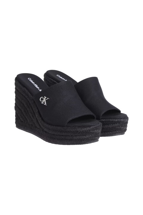 Kadın Ck Wedge Rope Slide Topuklu Terlik - Siyah Terlik Calvin Klein ...